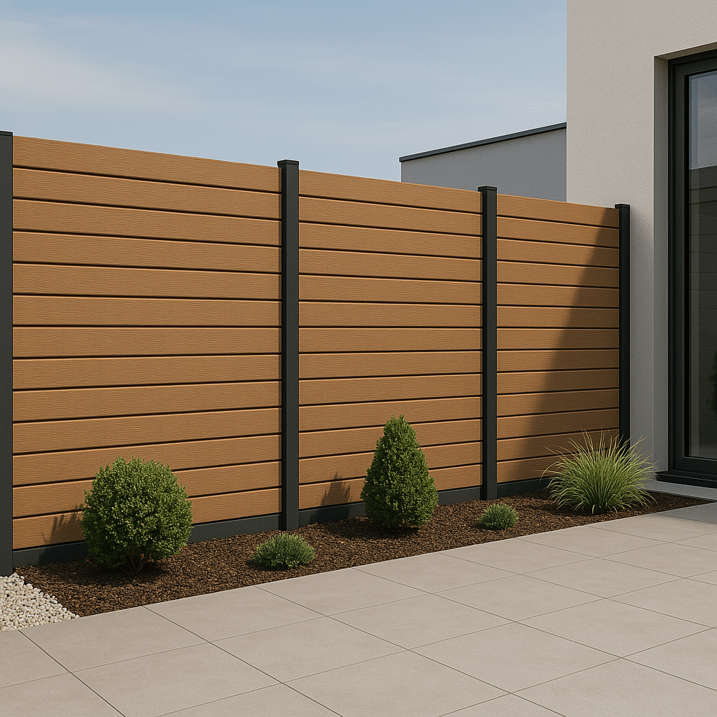 Clôtures composites durables et design pour jardin | Ets Majois